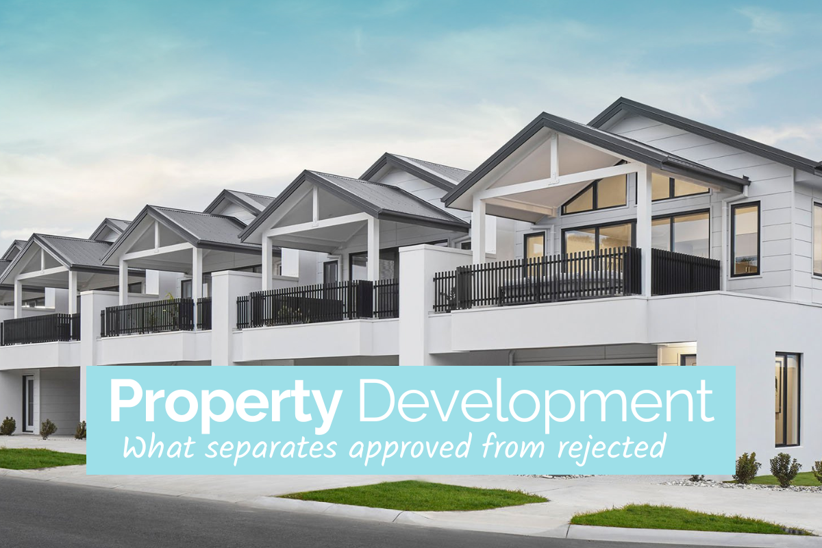 What separates an approved from a rejected property development loan